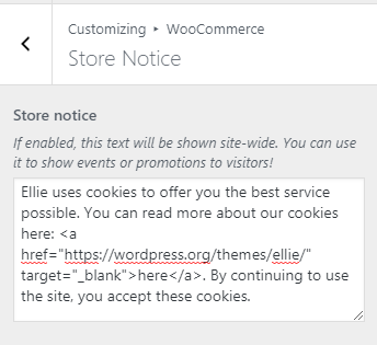 WooCommerce Sitewide Notice Location and Usage • Themes Zone