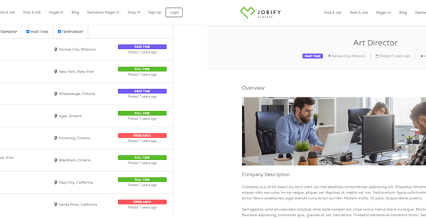 Jobify_pages • Themes Zone